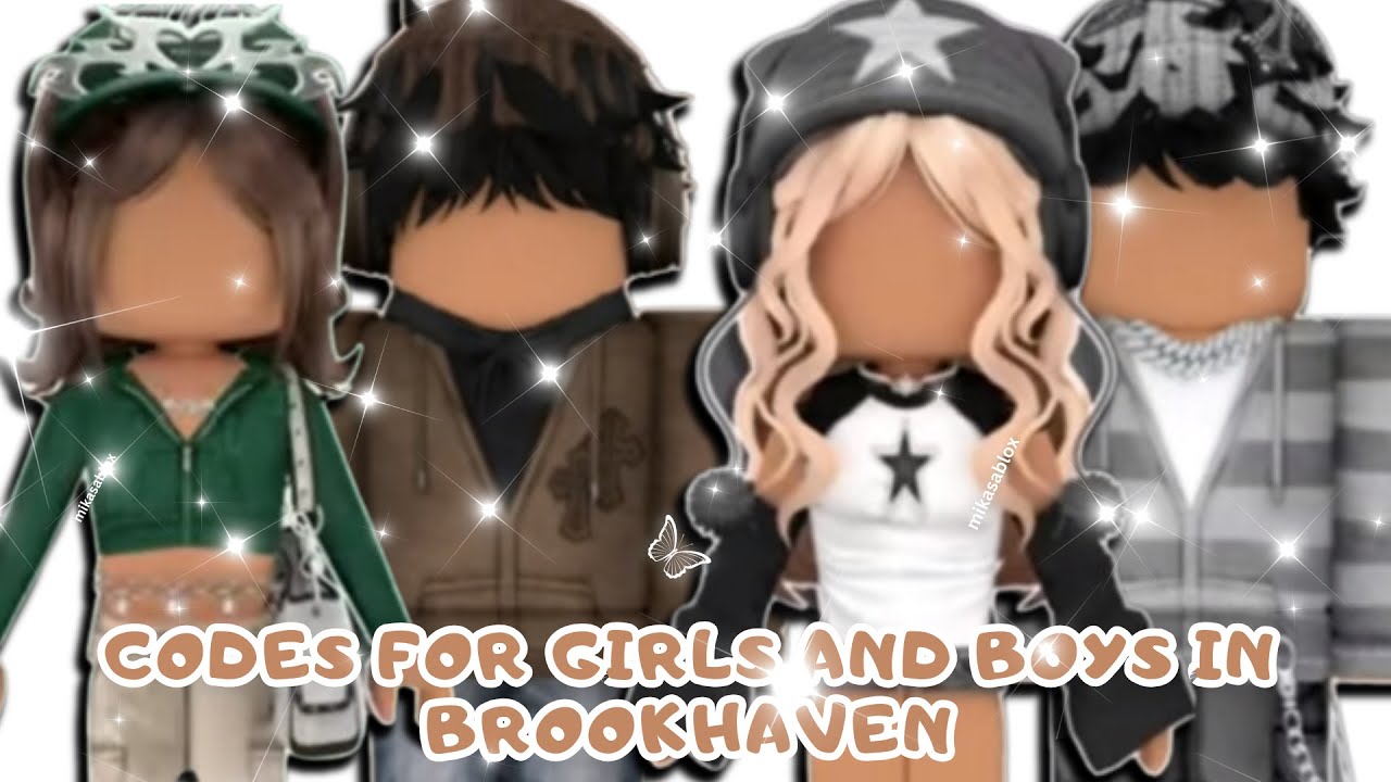 CODES FOR GIRLS AND BOYS IN BROOKHAVEN - YouTube