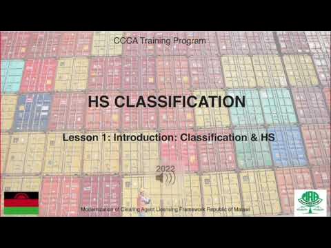 HS Classification Session 1- Introduction- Harmonized System and ...