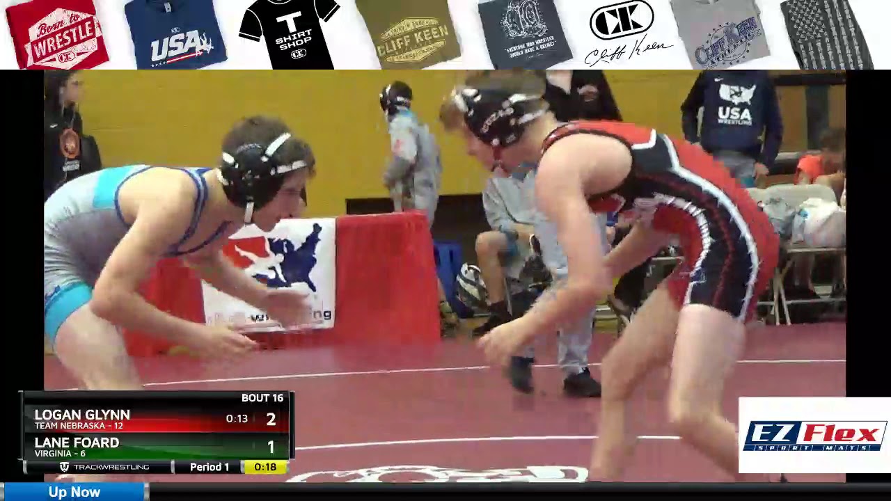 Mat 14 90 Logan Glynn Team Nebraska Vs Lane Foard Virginia - YouTube