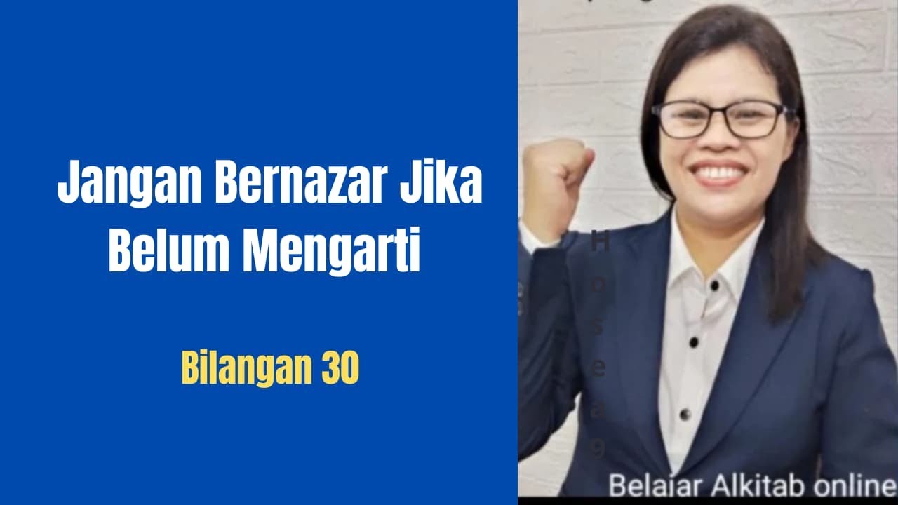 Sebaiknya Jangan Bernazar Jika Belum Mengerti#Ministry100Channel - YouTube