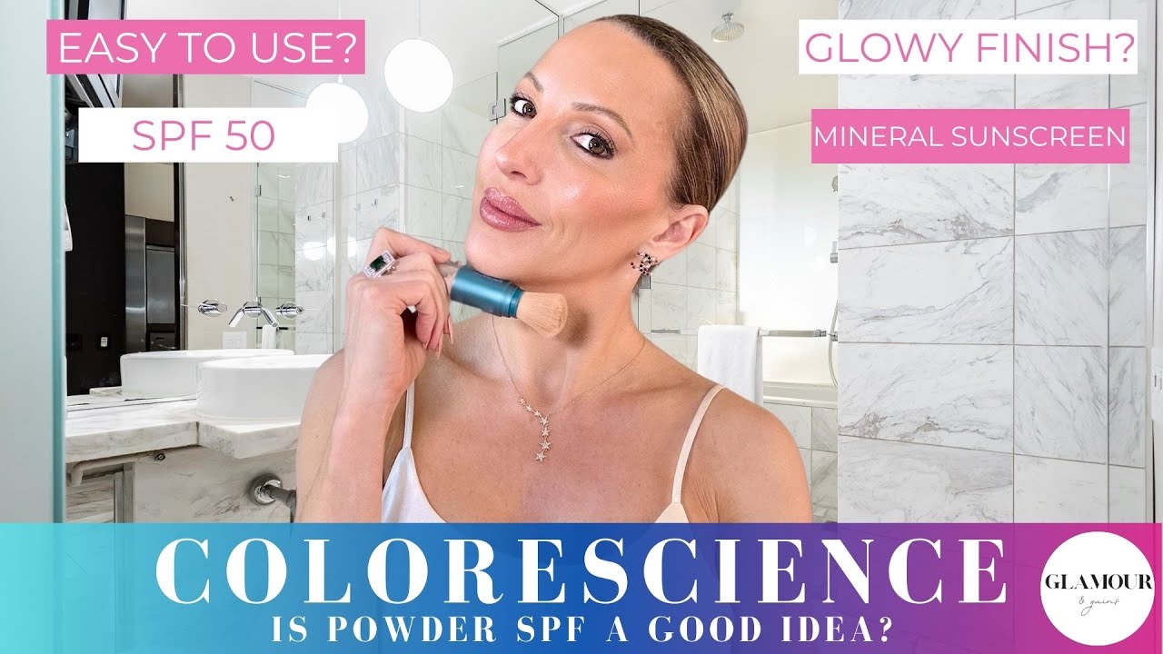 Colorscience Sunforgettable Brush-On Glow SPF 50 Powder Review & Demo ...