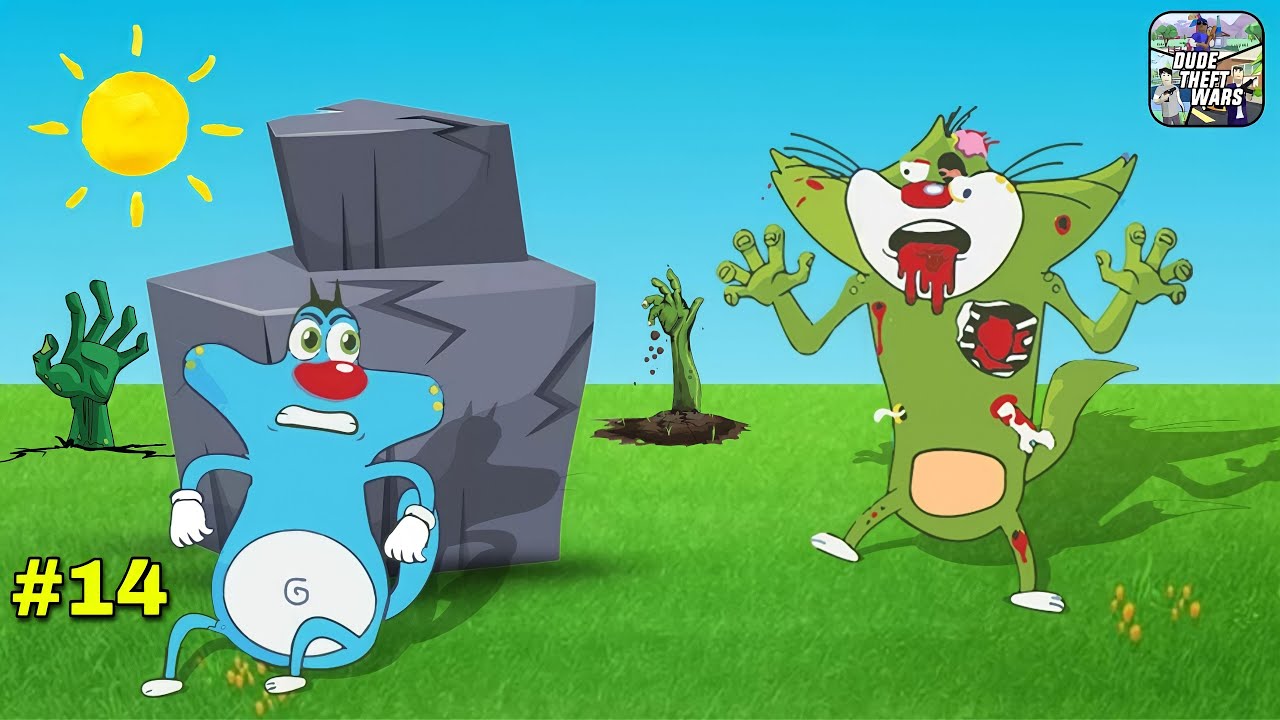 ZOMBIES VS OGGY IN DUDE THEFT WARS || DUDE THEFT WARS || Yashap gaming ...