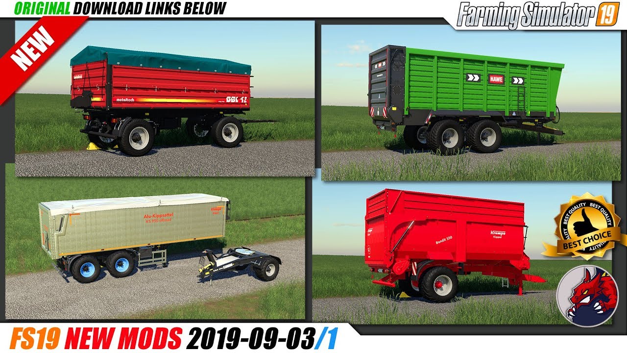 FS19 | New Mods (2019-09-03/1) - review - YouTube