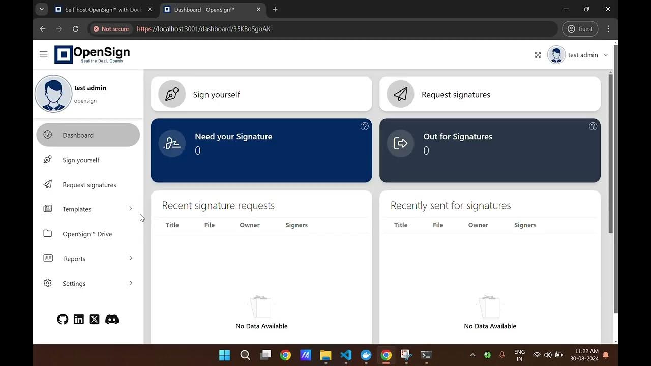 One-Click Self-Host OpenSign with Docker | Easy Self-Hosted Digital Signature Solution - YouTube