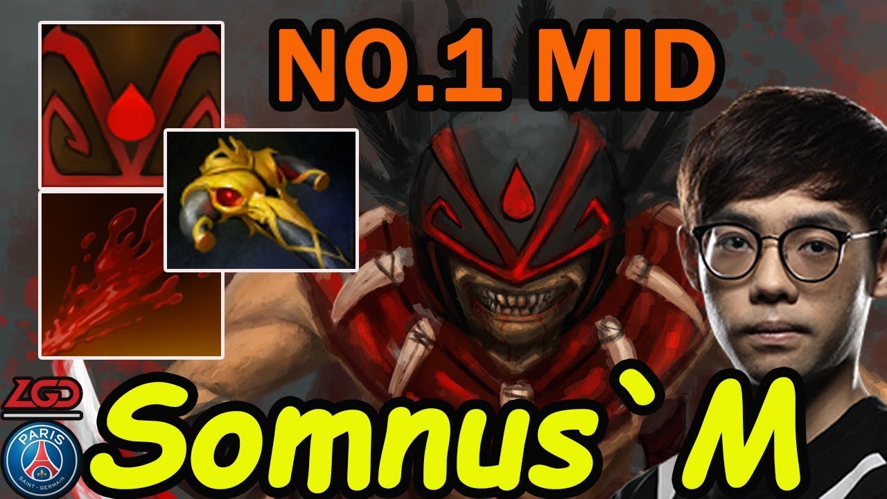 PSG.LGD.Somnus`M INSANE Midlane [Bloodseeker] Anti Lycan Push | Dota2 7 ...