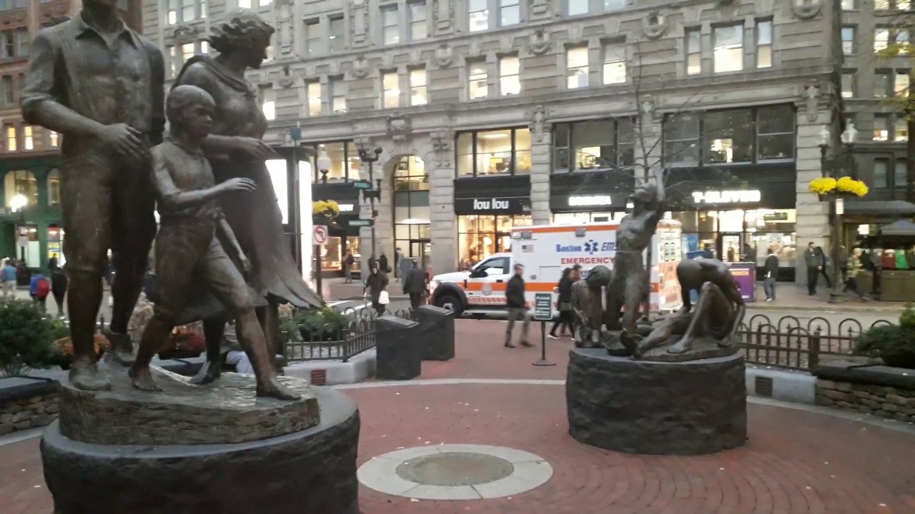 Potato Famine memorial in Boston - YouTube