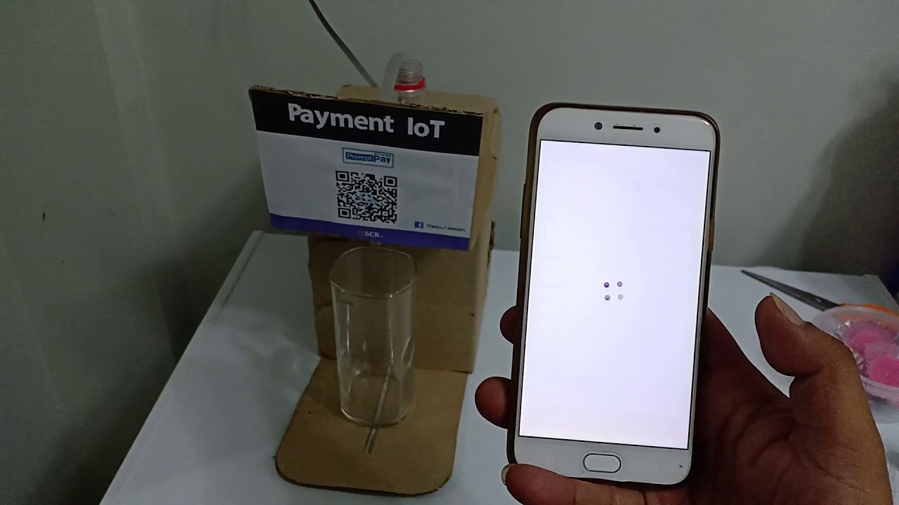 Payments IoT ชำระเงินผ่านระบบ PromptPay QR ตู้กดน้ำอัตโนมัติ - YouTube