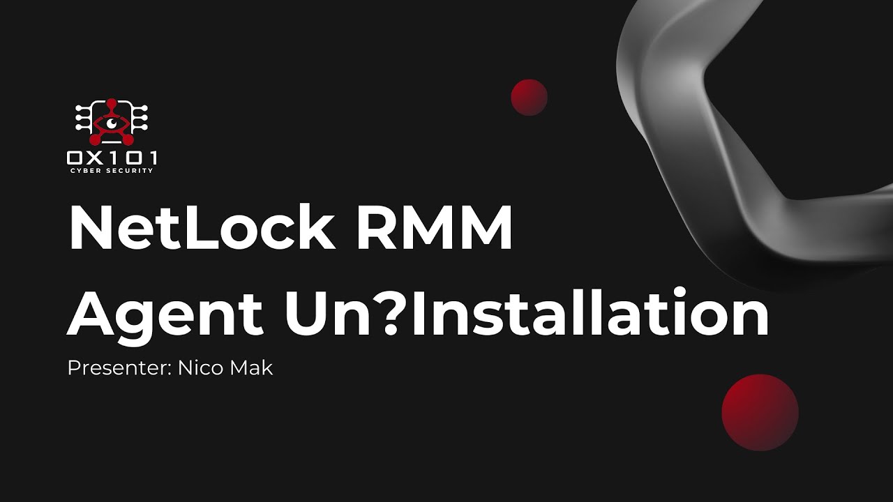 NetLock RMM Agent Un?Installation Tutorial (Windows, Linux & MacOS ...