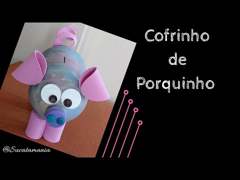 Como fazer um cofrinho de porquinho - YouTube