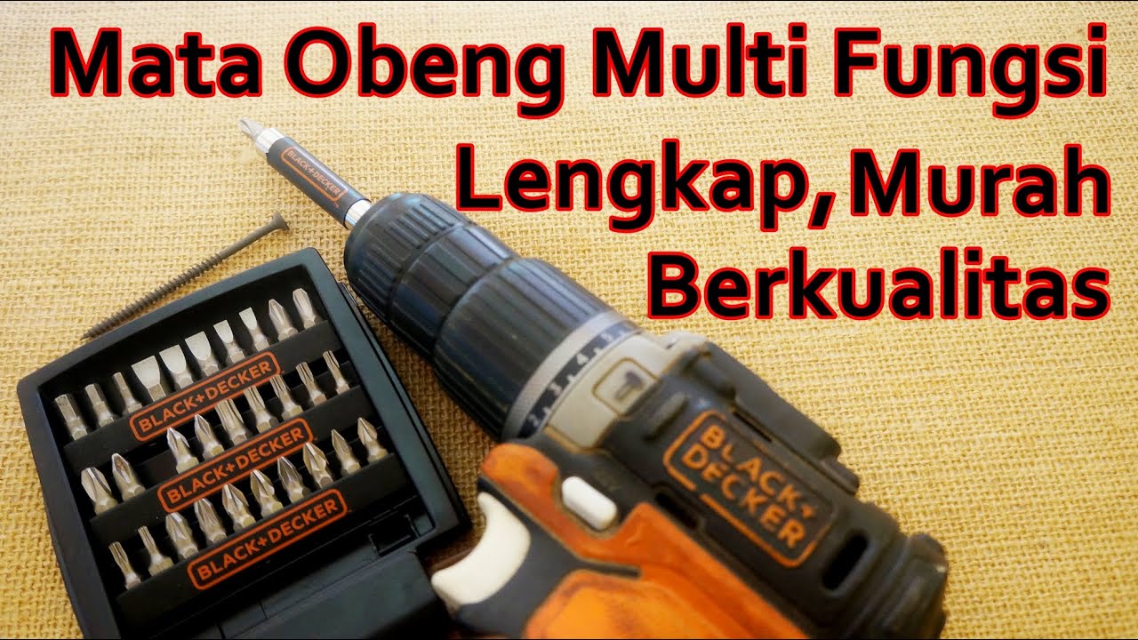 Multi Fungsi..! Black+Decker Set Screwdriver Mata Obeng Punya Fitur ...