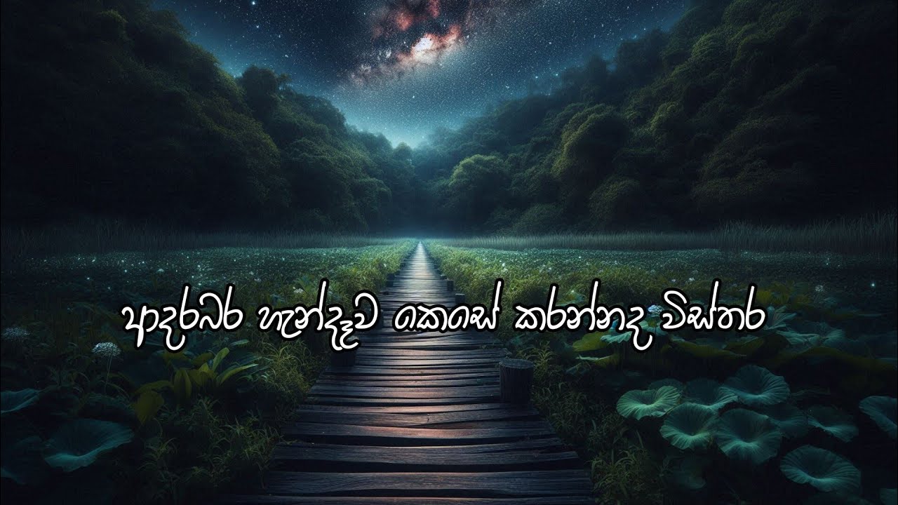 තනිකමක් නොදැනුනා නුබ ලග නිසා♥️Adara wadan sinhala |adara wadan|adara ...