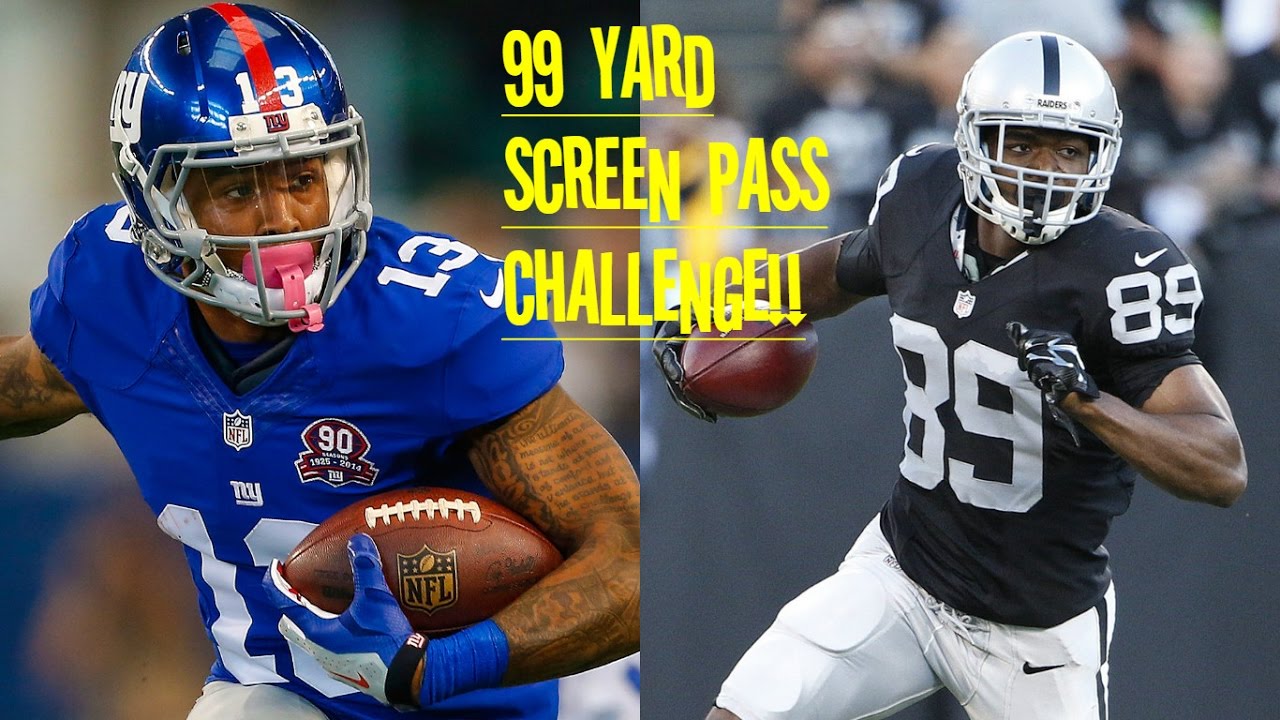 WHO CAN GET A 99YD SCREEN PASS?!? ODELL BECKHAM JR VS AMARI COOPER!! NO ...