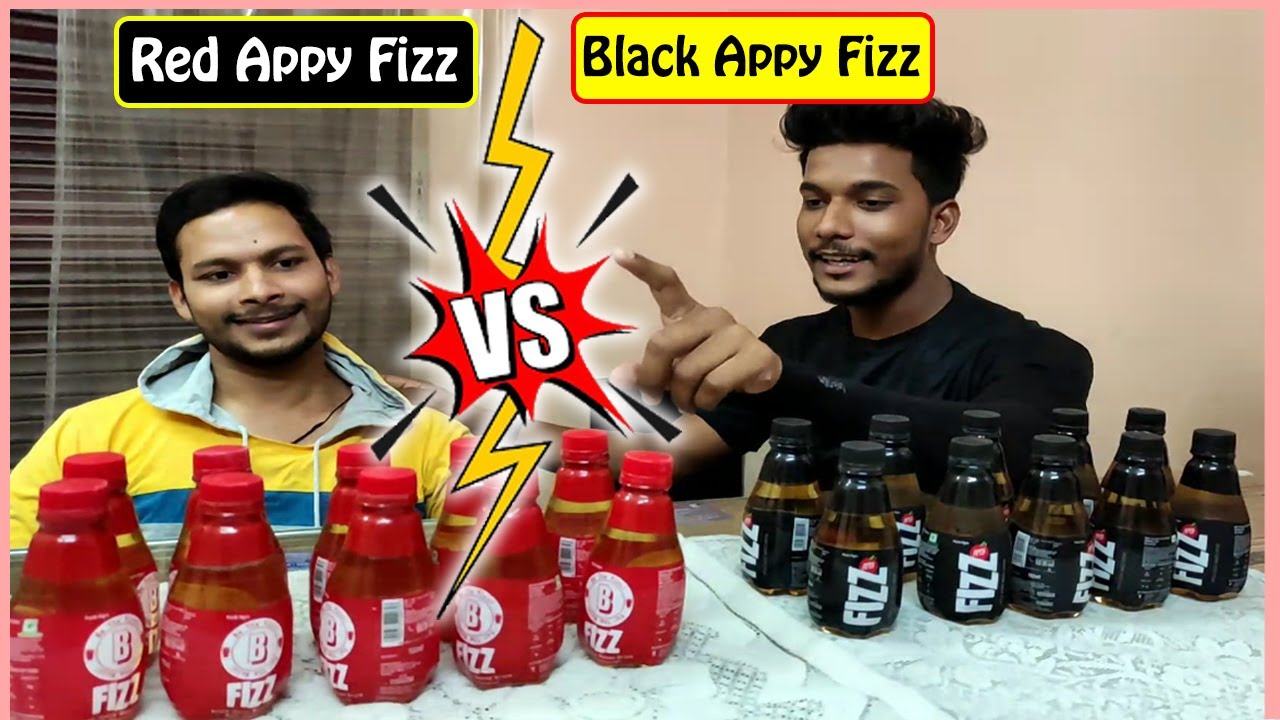 Appy FIZZ Vs B-FIZZ Challenge | Black Vs Red FIZZ Drink Challenge | # ...