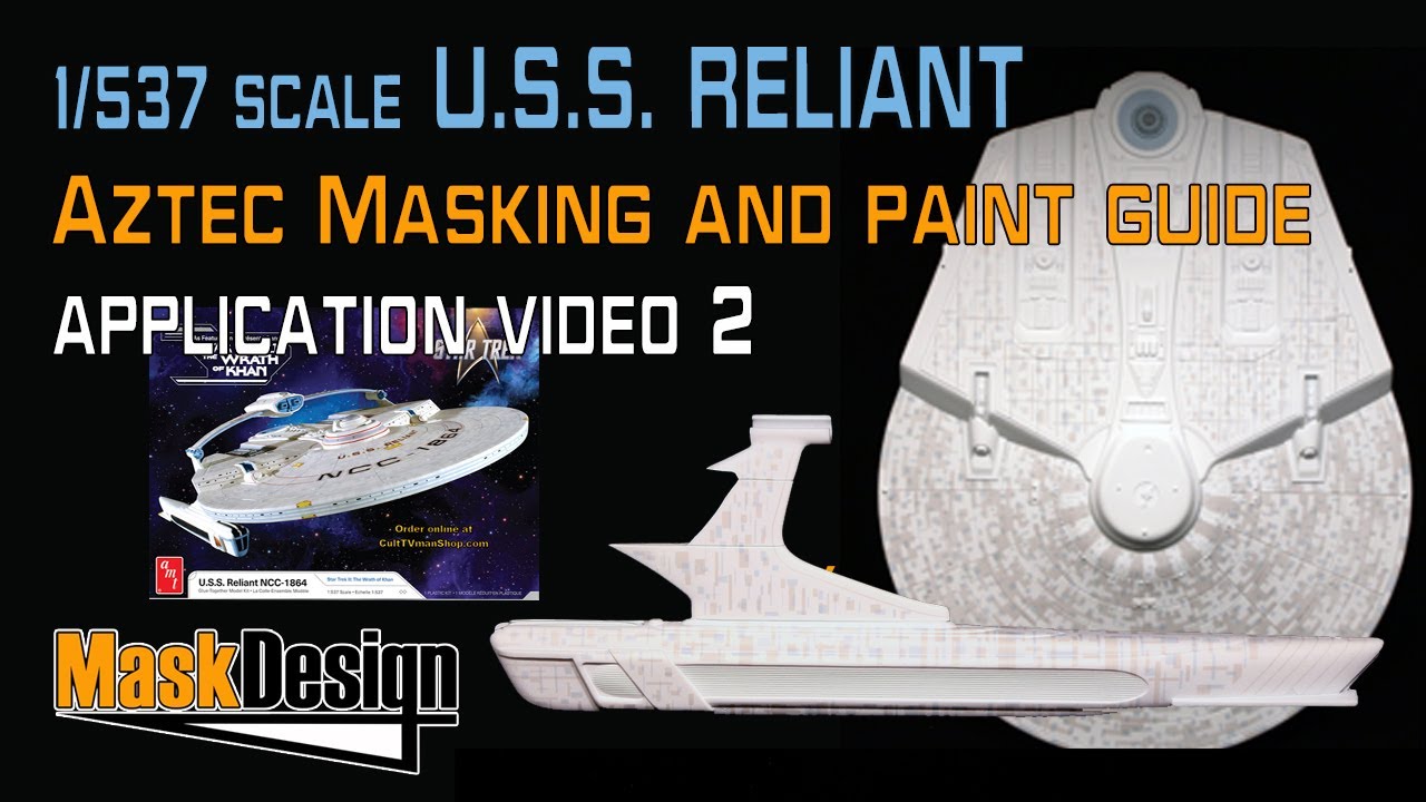 Application video 2 for 1/537 USS Reliant masking and paint guide - YouTube