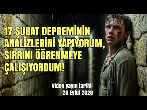 17 şubat depreminin analizlerini yapıyorum, sırrını öğrenmeye çalışıyorum! ( Rüya - 20 Eylül 2026)