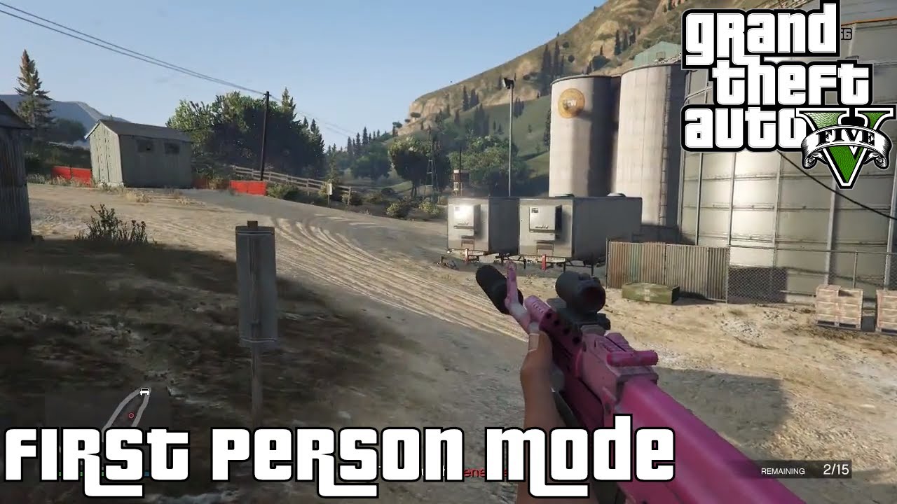 GTA V - Testing Out "First Person Mode" (Xbox One) - YouTube