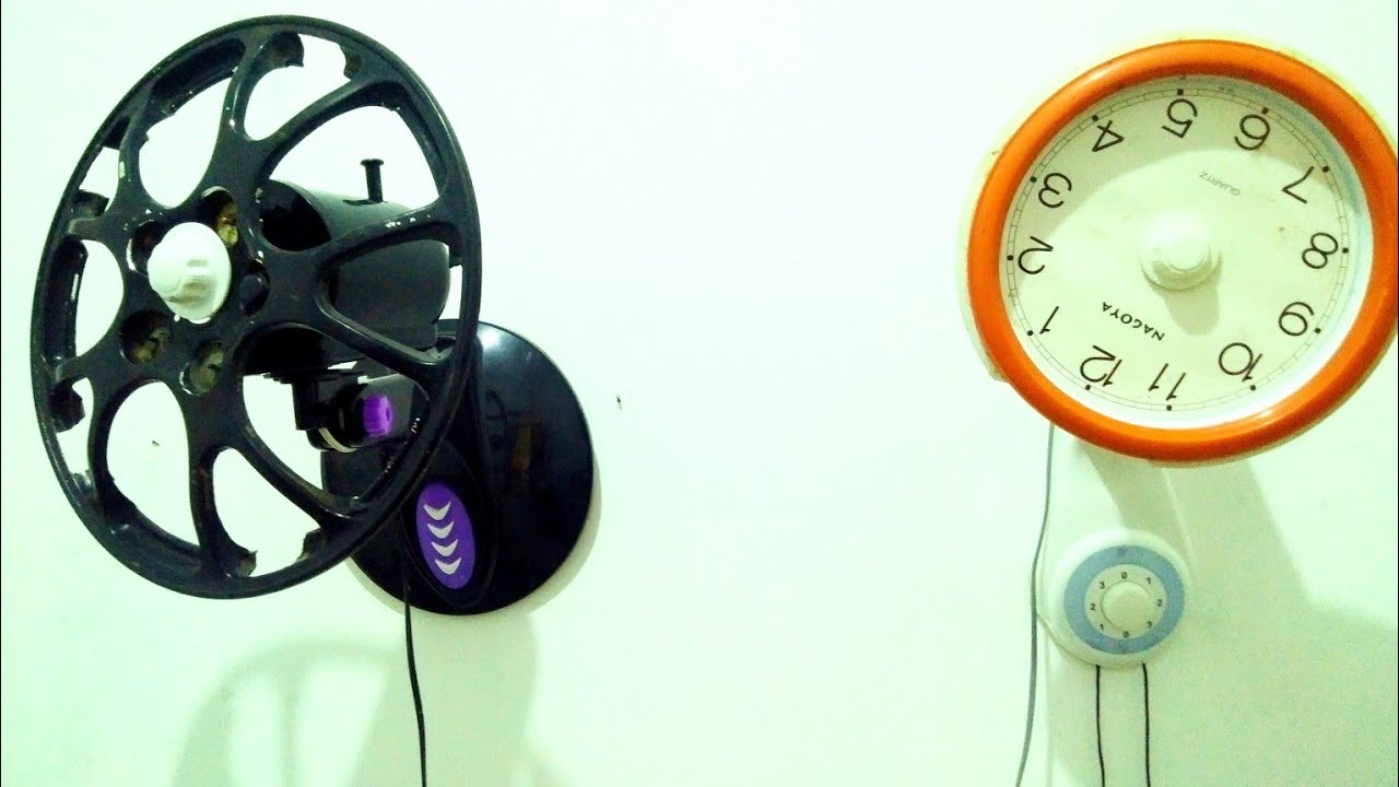 Fan Kipas Angin Jam Dinding Oblak Wall Fans - YouTube