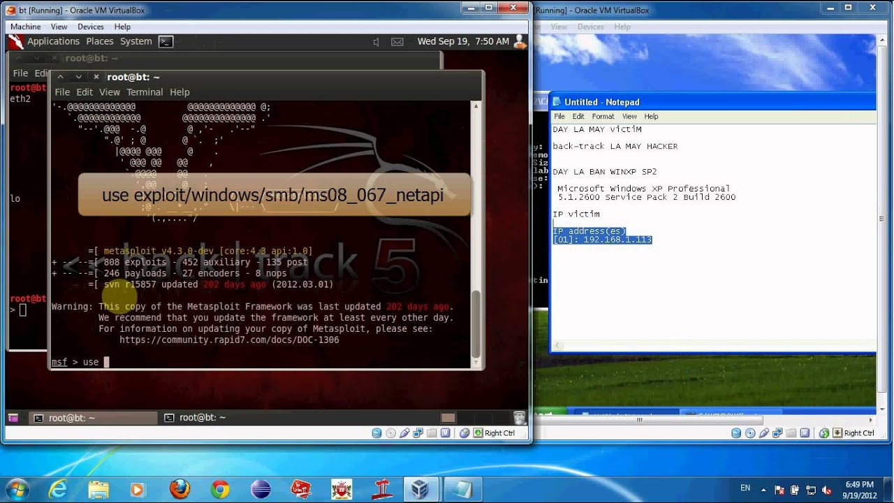 hack điều kiển máy tính trong mạng Lan - YouTube