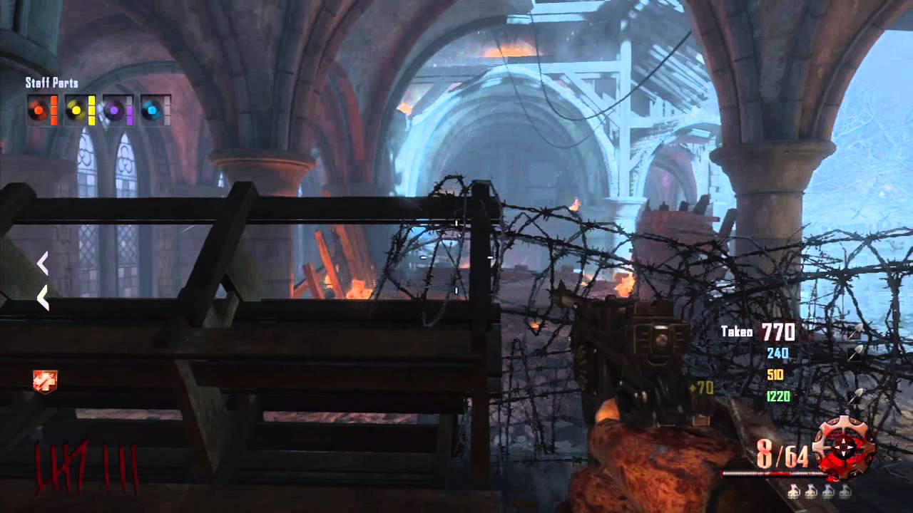 Black Ops 2 Origins:All Elemental Staffs by round 10 - YouTube
