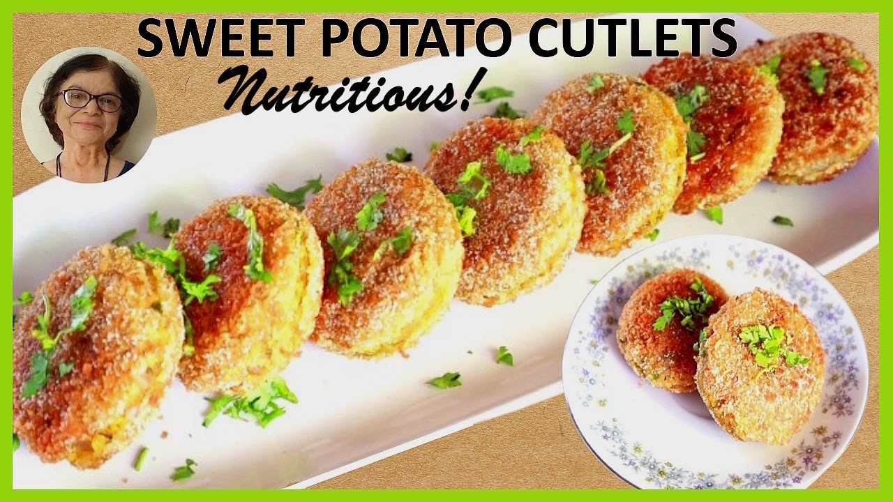 High Fibre Veg Cutlet With Sweet Potato /Tikki / How to make sweet ...