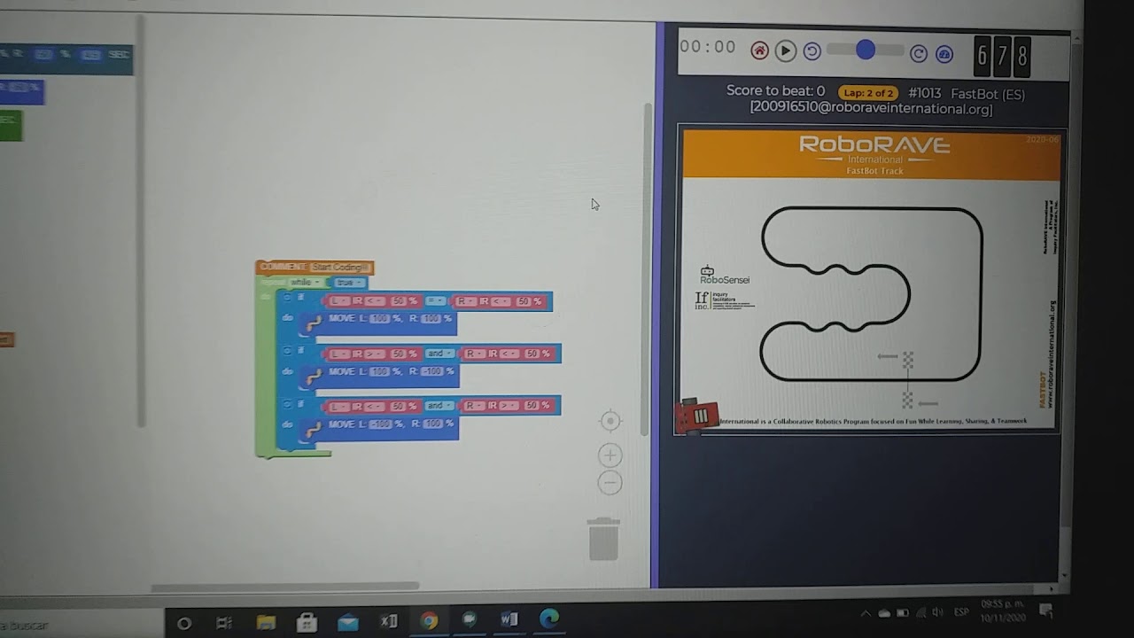 Practica robo sensei 1013 - YouTube