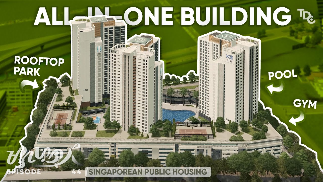 Building a HIGH-DENSITY Apartment Complex | Cities Skylines: Magayon 44 (Singapore HDB) - YouTube