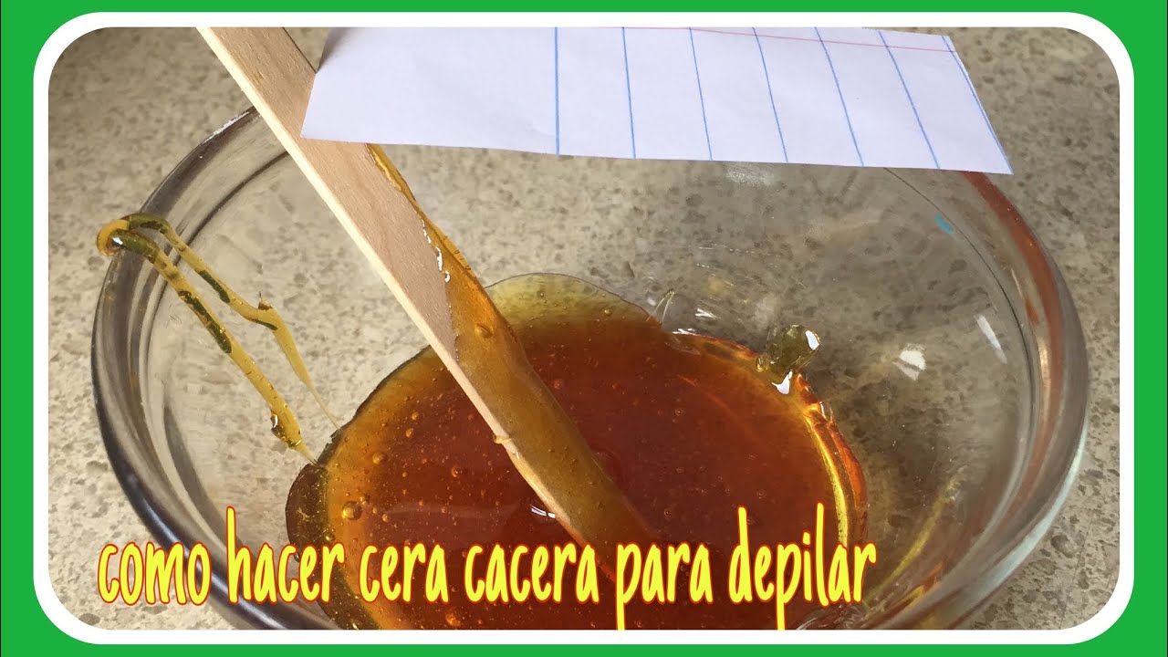 Como hacer CERA casera para depilar - YouTube