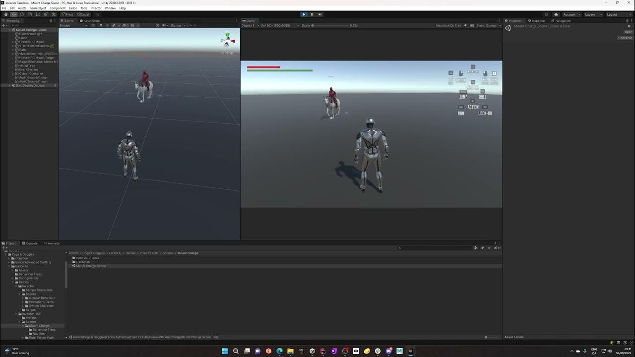 Eadon AI - Invector+HAP Demo scene 2 - YouTube