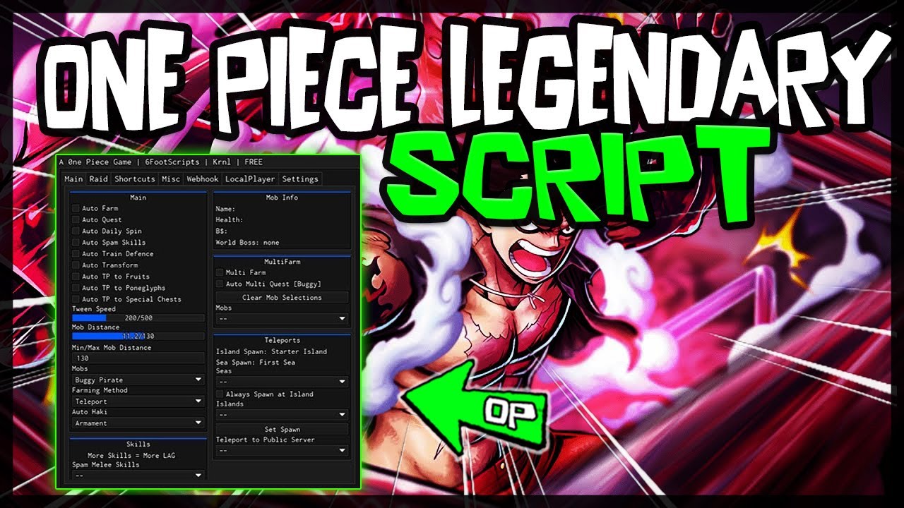 UPDATED | One Piece Legendary Script [2023] Very OP 🔥 - YouTube