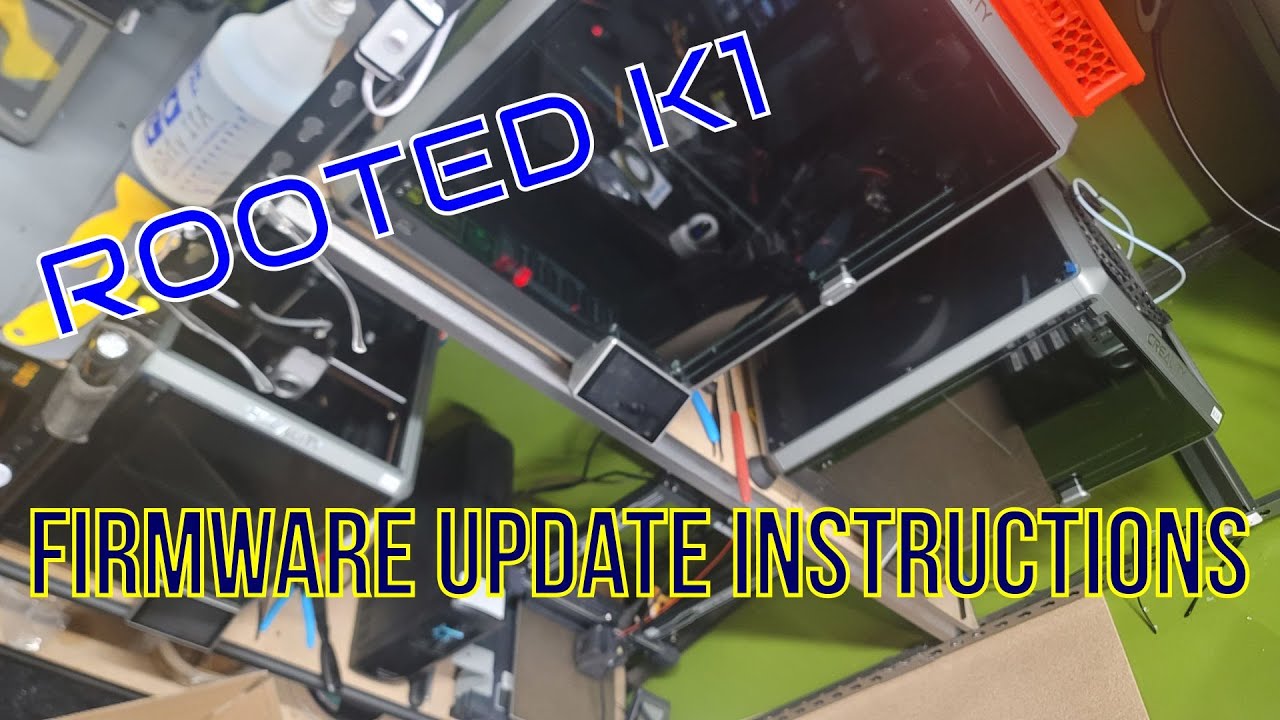 How to update Creality K1, Max, and K1C firmware after rooting - YouTube