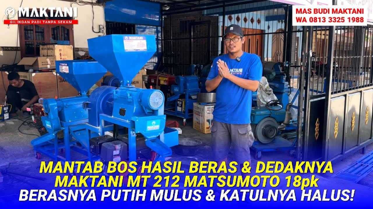 Mantab Bosku! Mesin Giling Padi Satu Kali Proses Tanpa Limbah Sekam ...