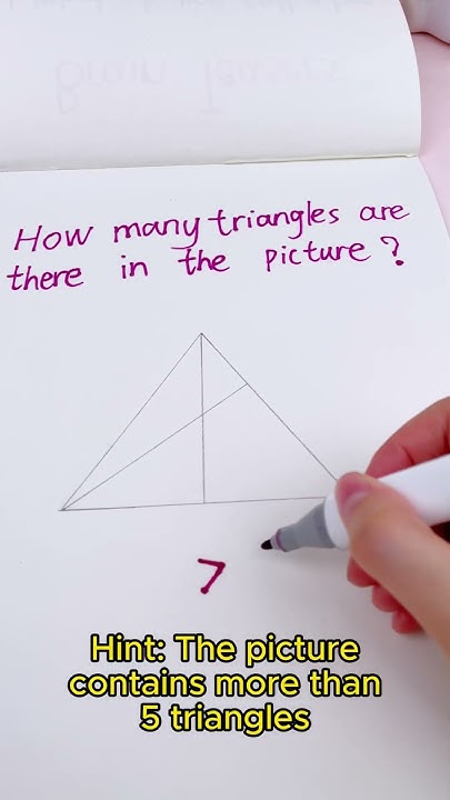 How many triangles can you find? - YouTube