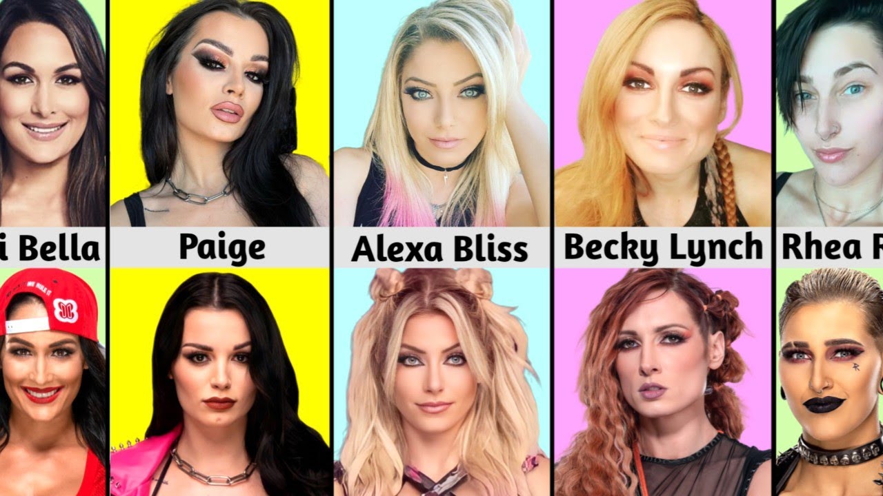 WWE Female Superstars With & Without Makeup 2023 - YouTube