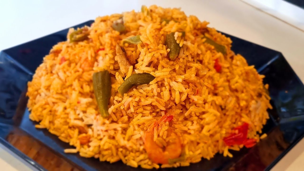 Riz aux gombos ( riz villageois) - YouTube