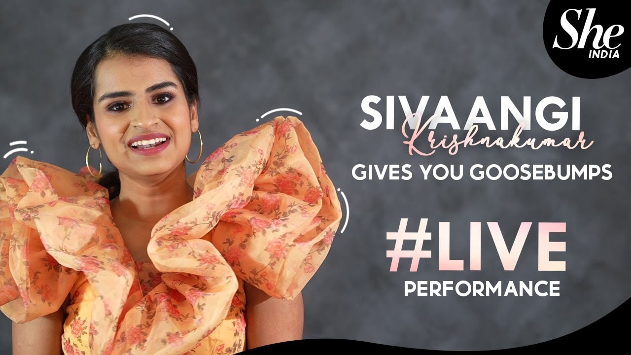 Actress Sivaangi Krishnakumar Best Live Performance! - gives you ...