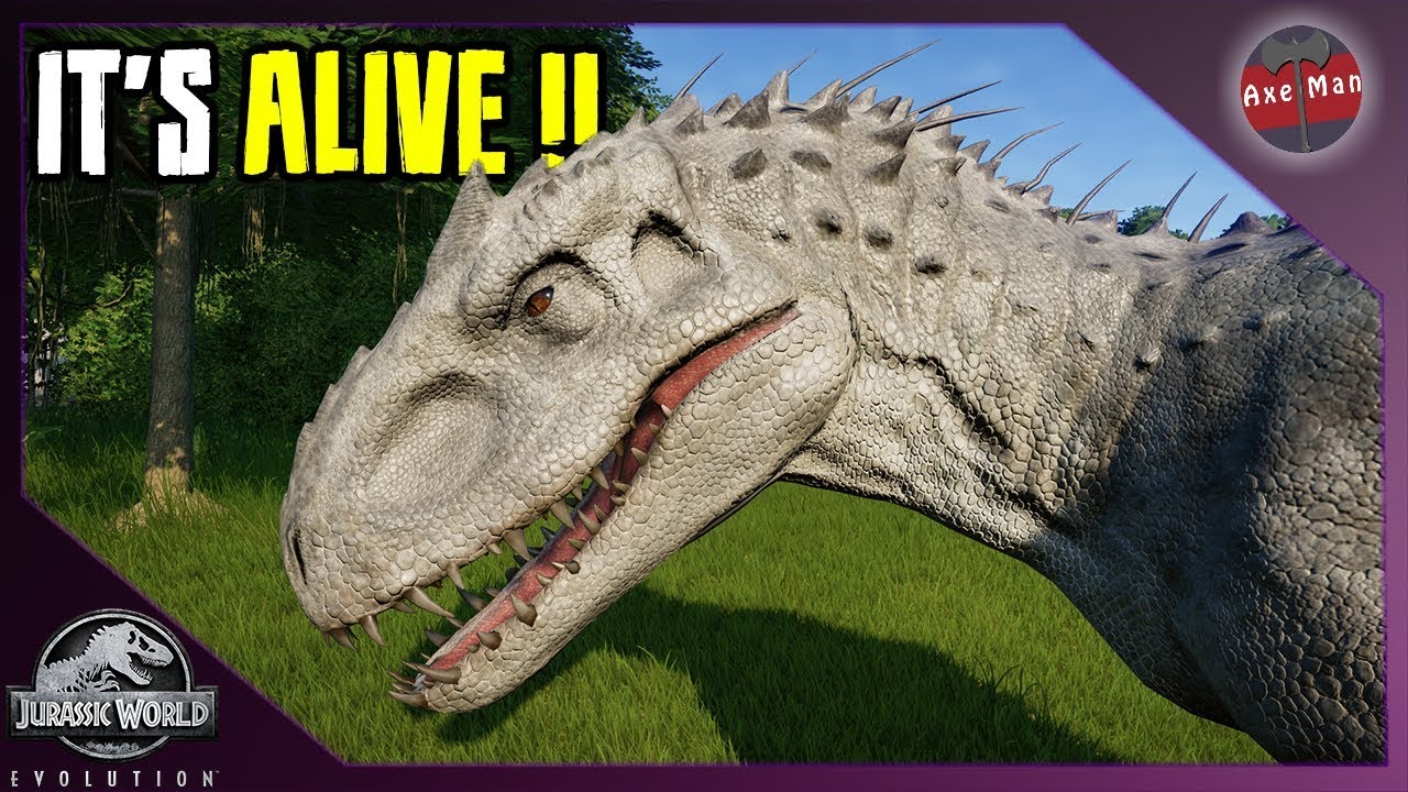 THE INDOMINUS REX ARRIVES AT THE PARK !! | JURASSIC WORLD EVOLUTION ...