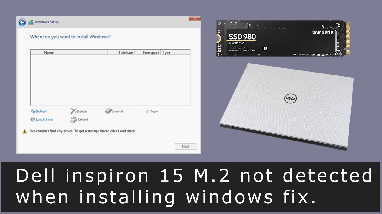 How to fix Dell inspiron ssd not detected - YouTube