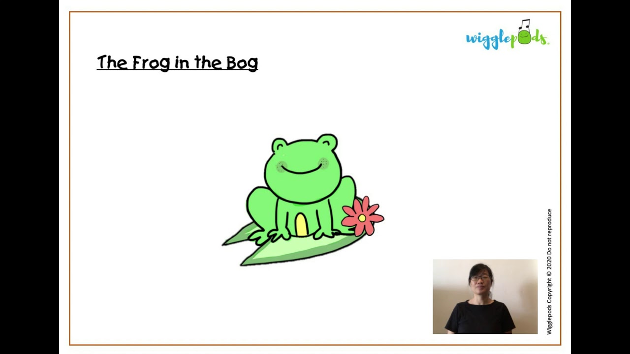 The Frog in the Bog: Animation (with hand signs) - YouTube