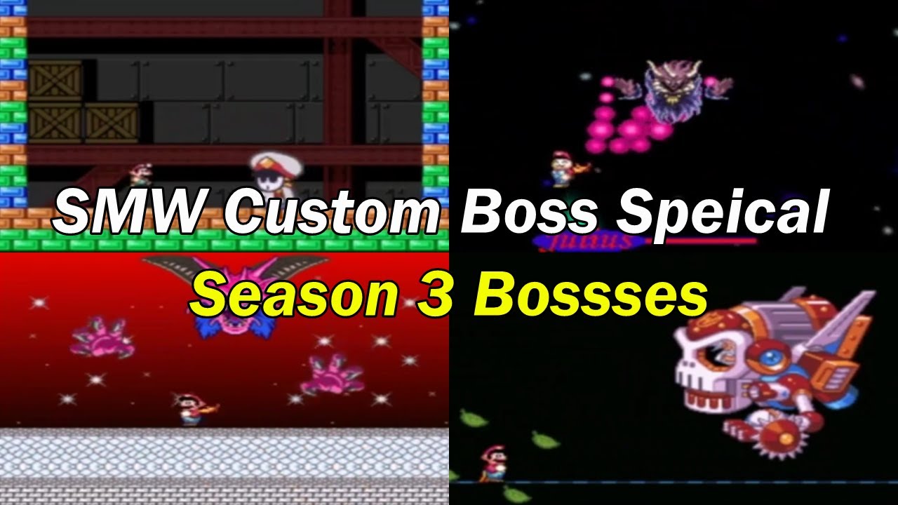 SMW - Custom Boss Rush Season Special (Season 3 Bosses) - YouTube