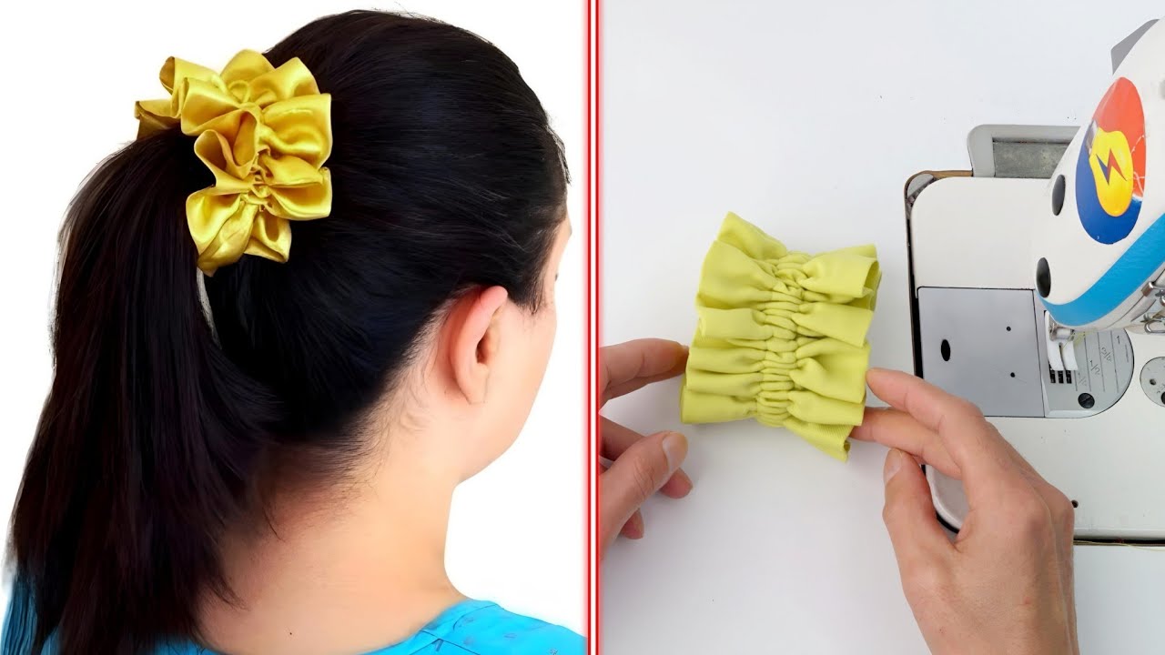 DIY Ruffle Scrunchie | How to Sew Scrunchies for Sale at Home | Nour ...