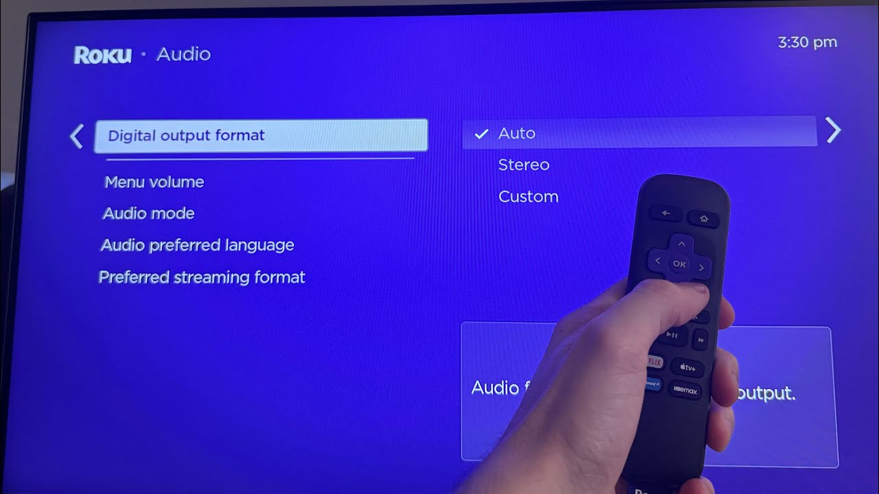 Roku: How to Change Digital Audio Output Format Tutorial! (For ...