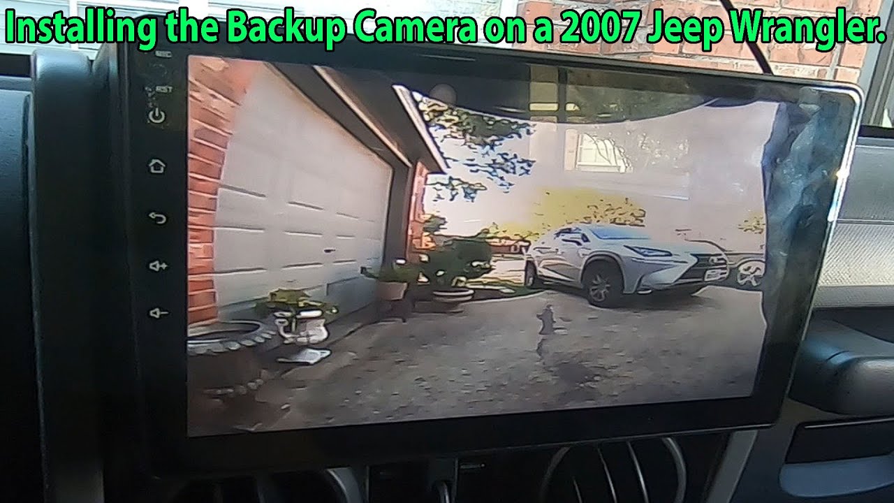Installing a Backup Camera on a Jeep Wrangler. Part 2 - YouTube