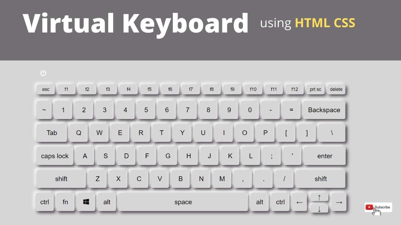 Keyboard Design Full Video Vsclass Online Html Css Tutorial For Beginner Keyboard