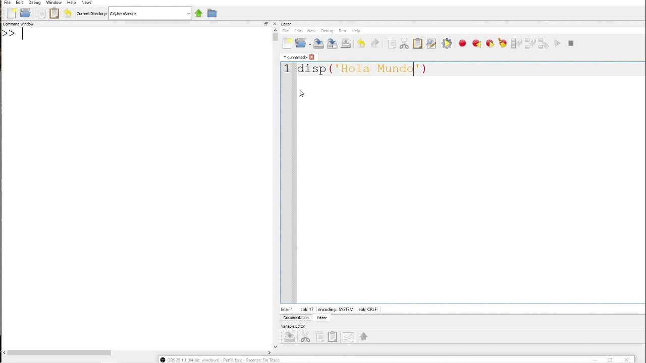 30 Creación de Scripts | GNU Octave / MATLAB - YouTube