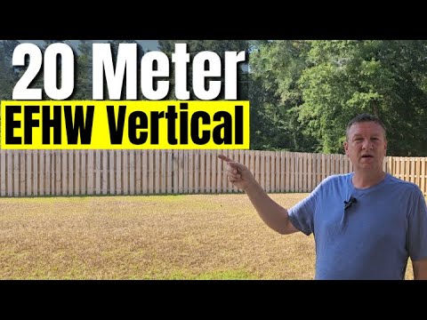DIY 20 Meter EFHW Vertical Antenna - YouTube