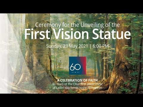 Ceremony for the Unveiling of the First Vision Statue - YouTube