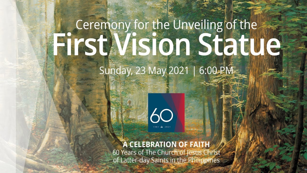Ceremony for the Unveiling of the First Vision Statue - YouTube