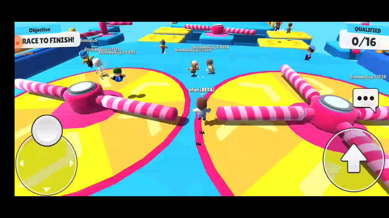 playing stumble guys beta With Zainullah1 PRO 😎 (Stumble guys Beta ...