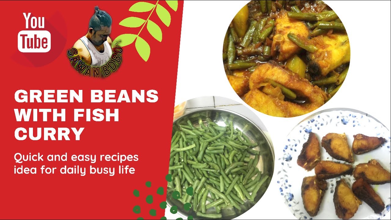 How to cook short time green bean with fish - YouTube