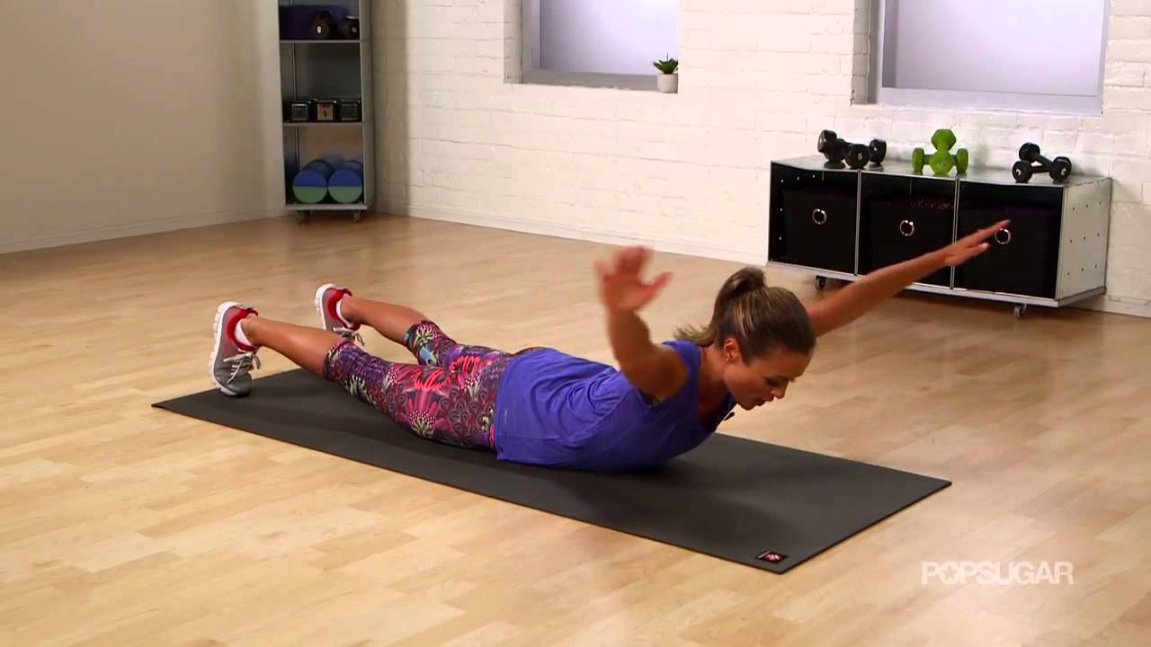 Tone Your Back With the Lying Overhead Reach Fitness How To - YouTube